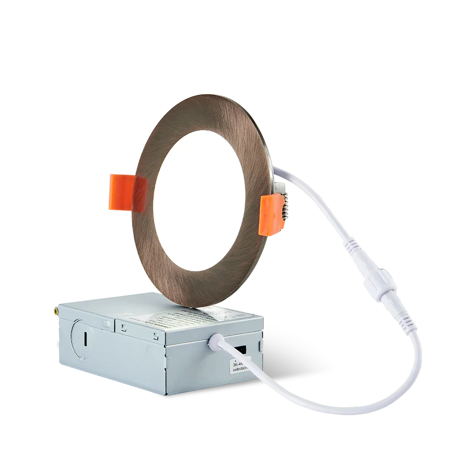 4 Inch Bronze LED Recessed Lighting Canless, 12 Pack | Wholesale – Cycevsun